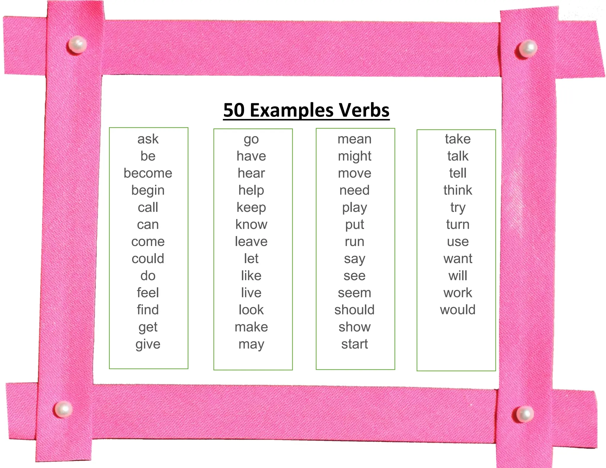 fifty Examples Verbs assignment in English | PPT