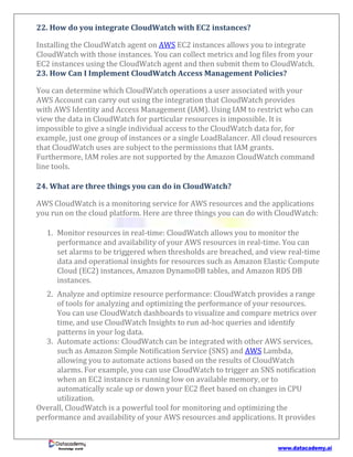 50 Extraordinary AWS CloudWatch Interview Questions & Answers.pdf