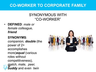 CoWorker to Corporate Family Presentation by Darnella Moore | PPTX