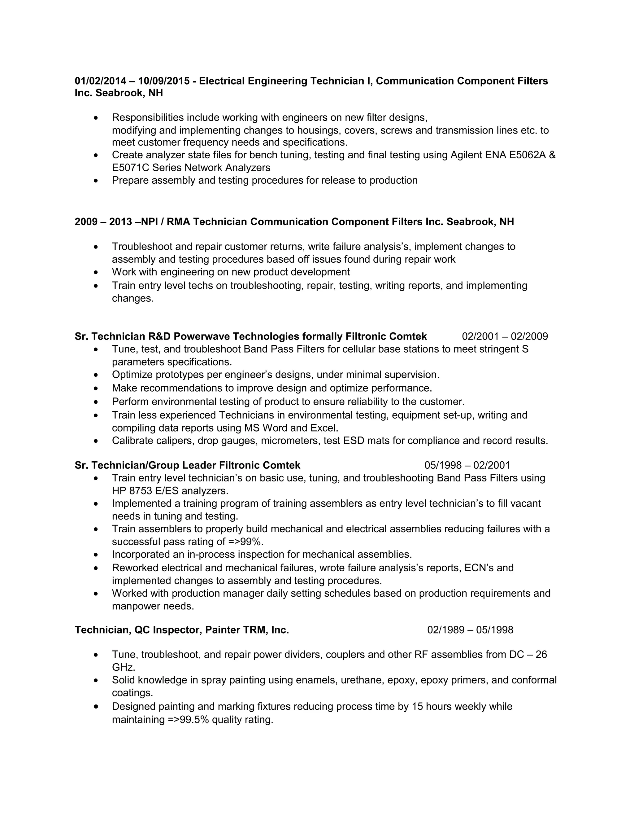 Quality Technician | DOC