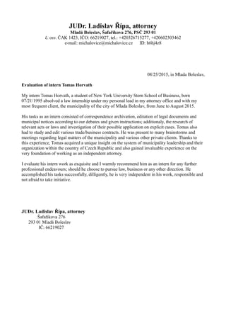 Reference letter 2015 EN | PDF