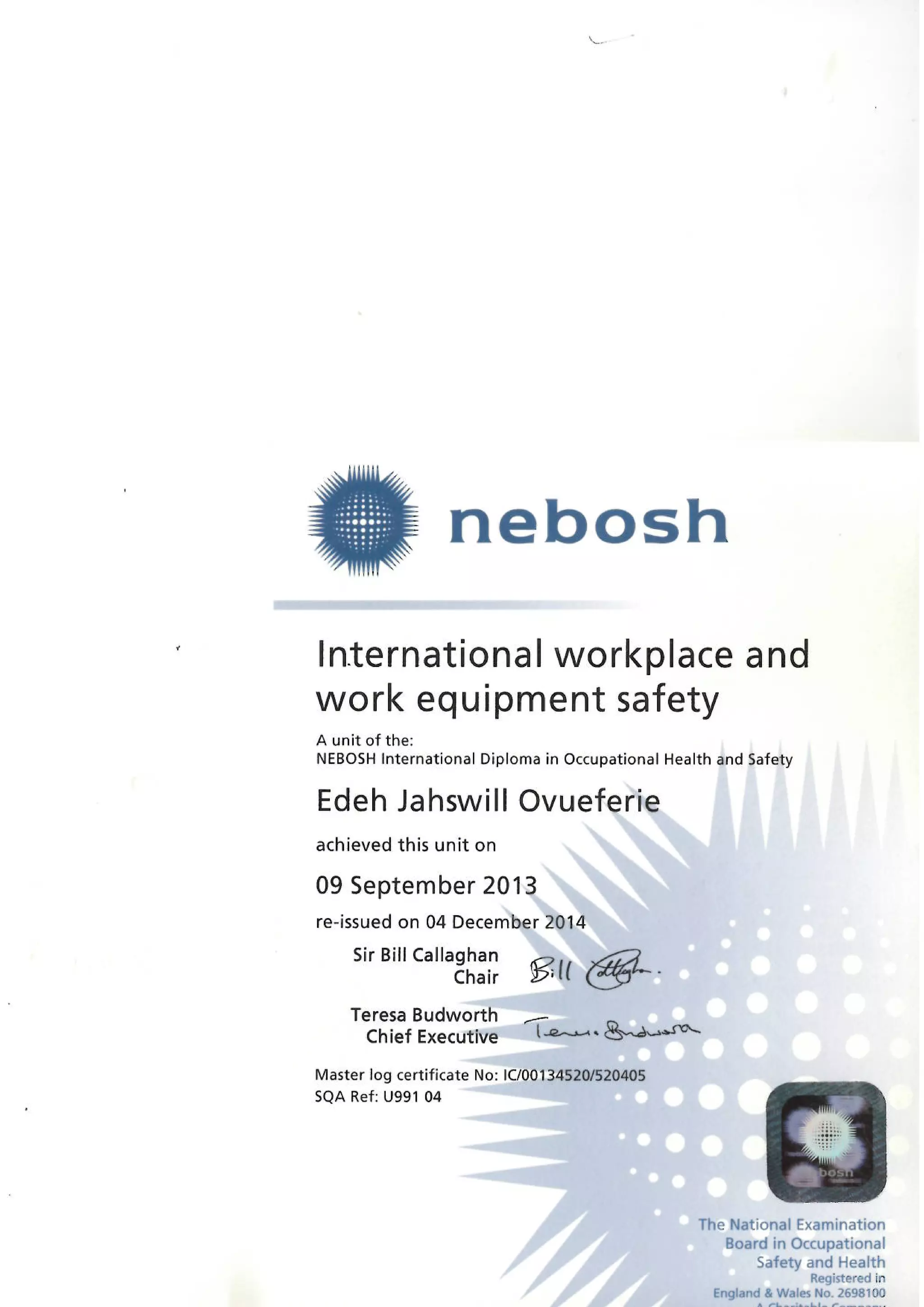 Nebosh iDiploma Cert C | PDF