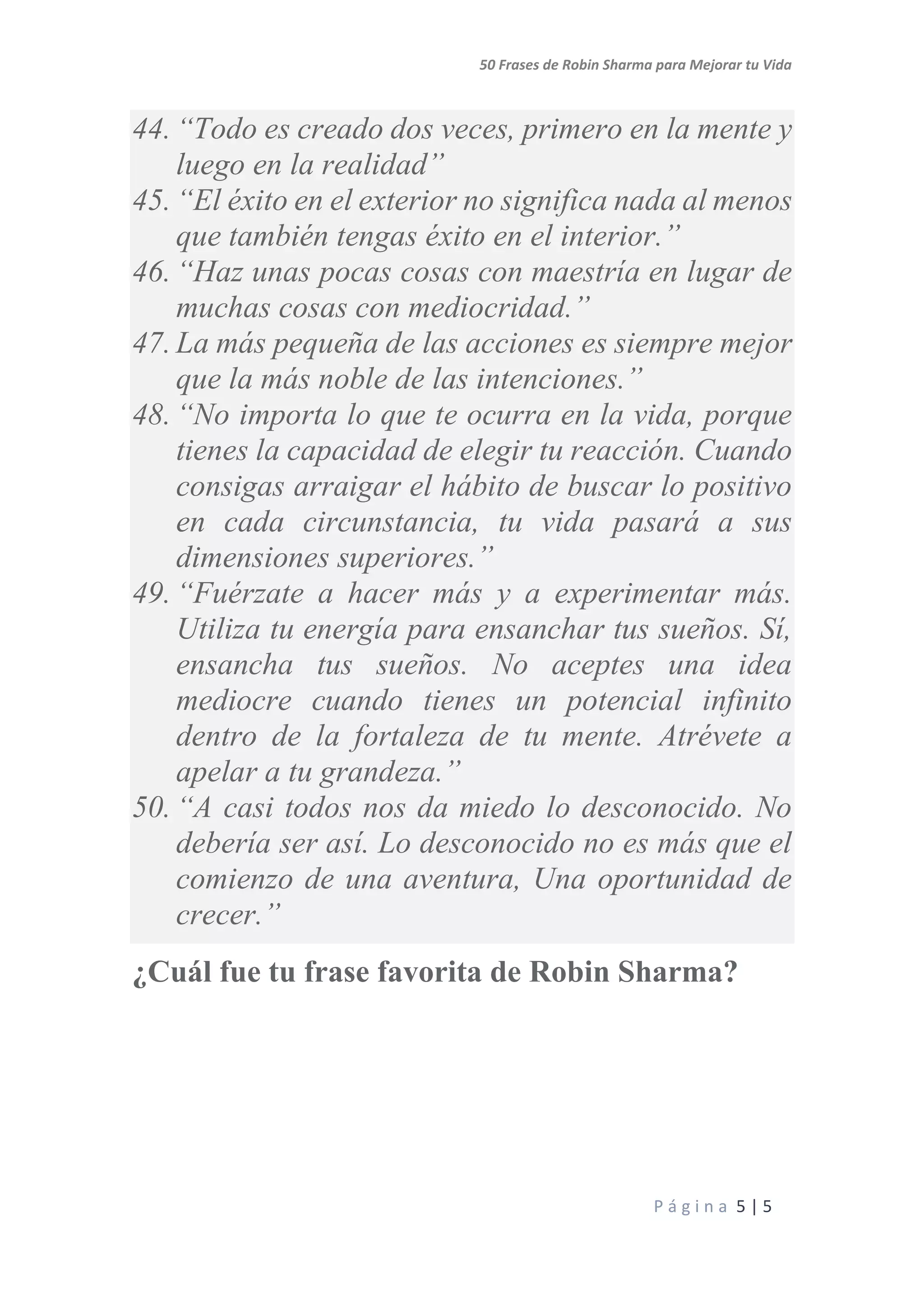 50 Frases de Robin Sharma para Mejorar Tu Vida.pdf