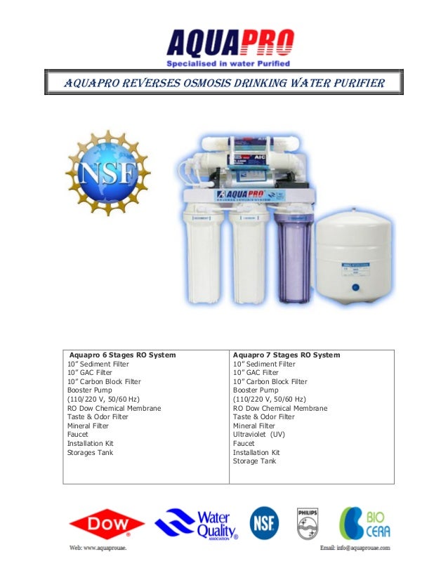 Aquapro Water Purifier - 06-5210086