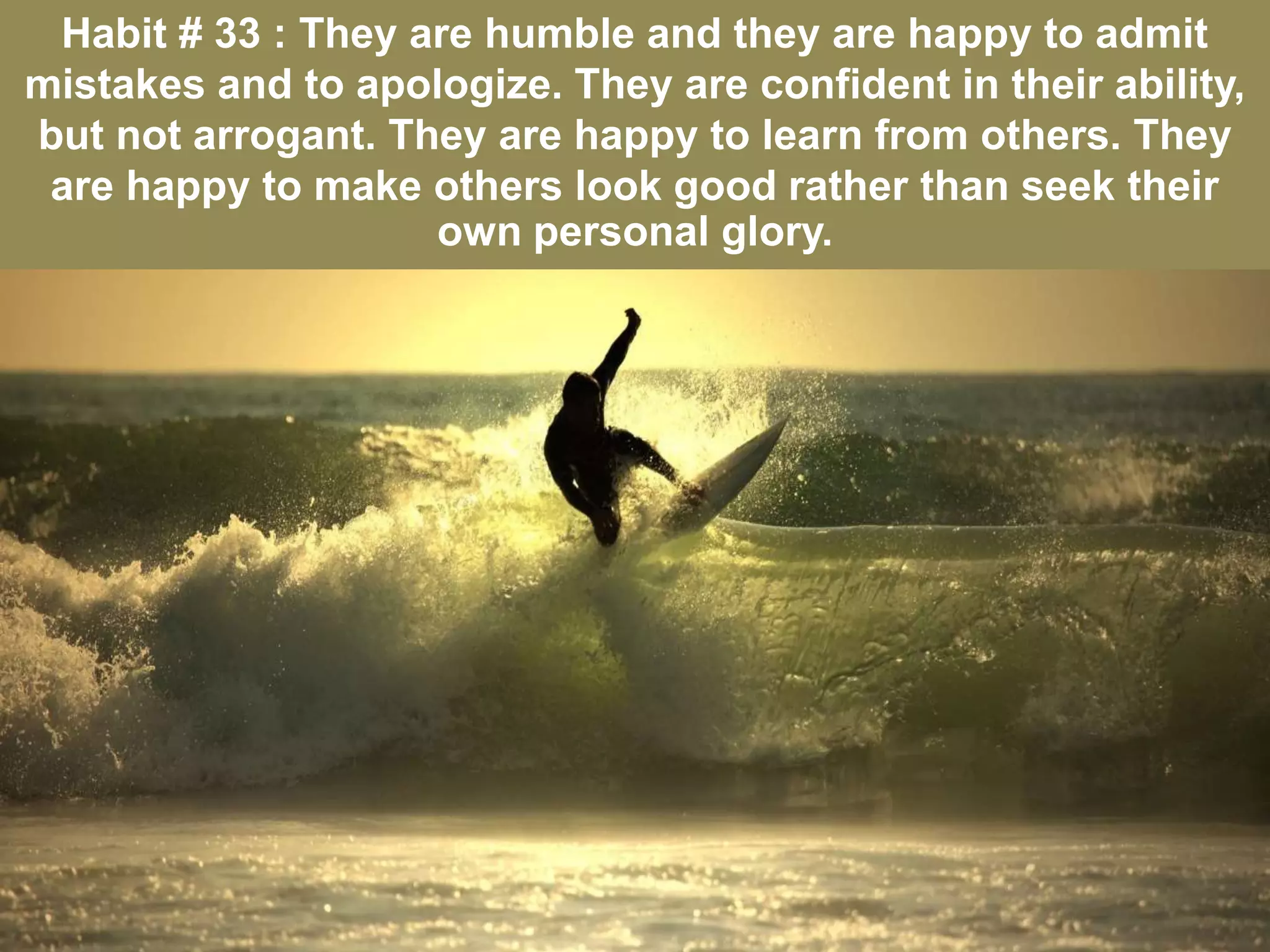 50 Habits Of Highly Successful People | PPTX