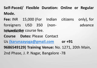 50 Hr – Restorative Yoga Teacher Training Certificate Course.ppt