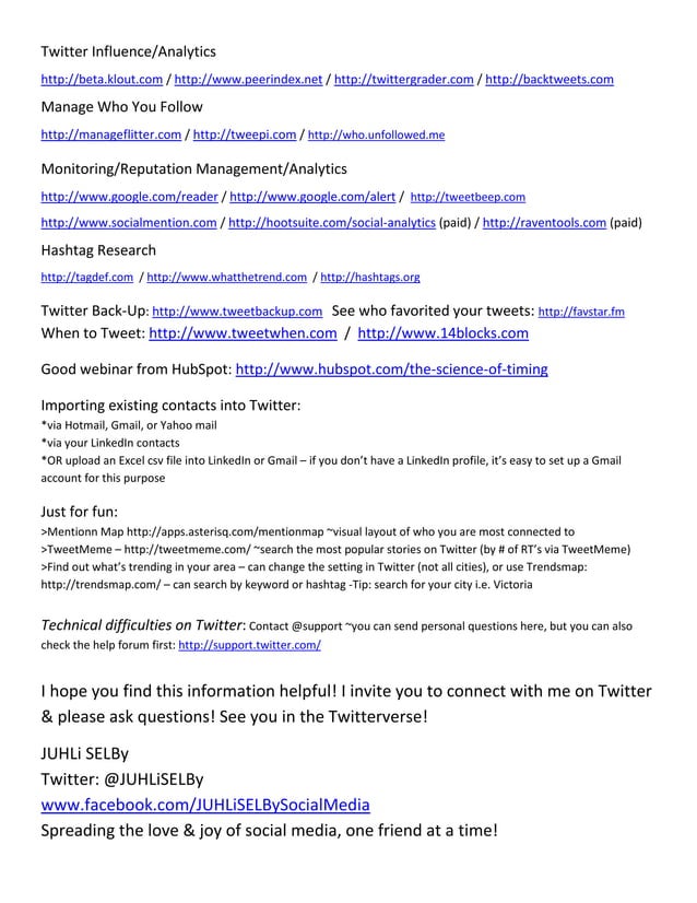 50+ Ideas to Tweet and Twitter Resources | PDF