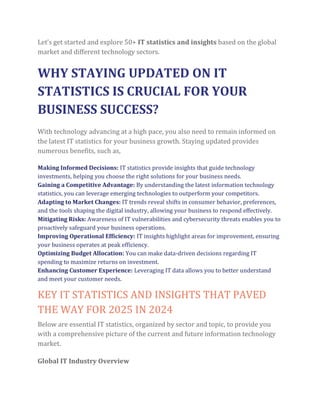 50+ IT Statistics and Insights You Should Know (2025) | PDF