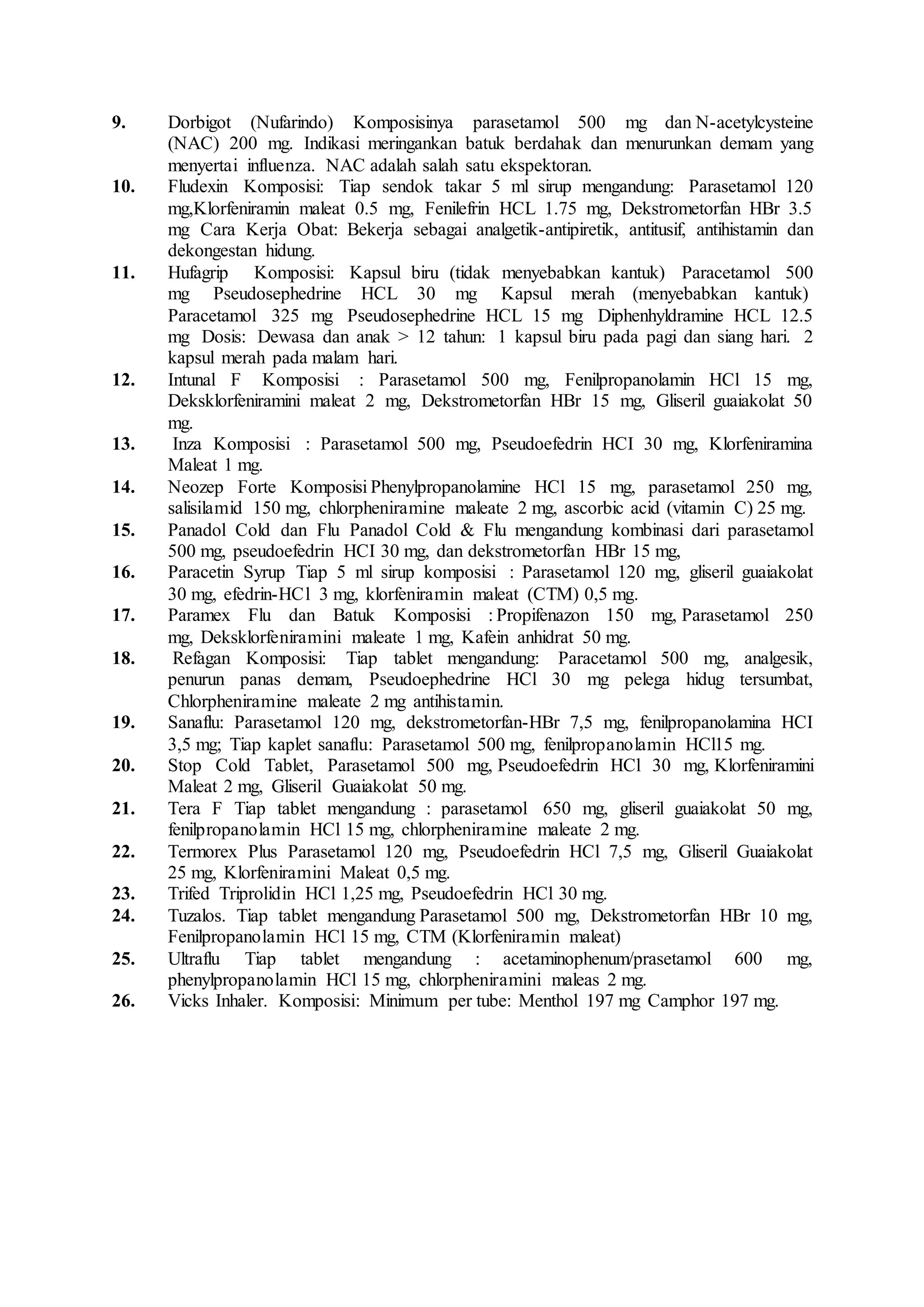 50 jenis obat generik | DOCX