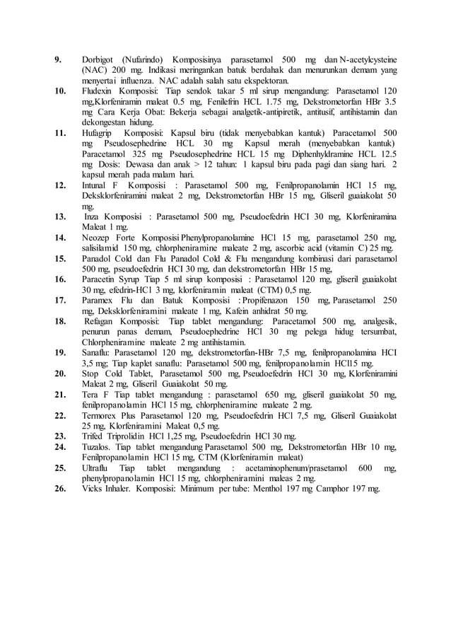50 jenis obat generik | DOCX