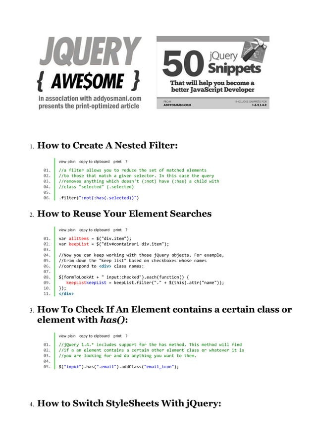 50 jquery | PDF