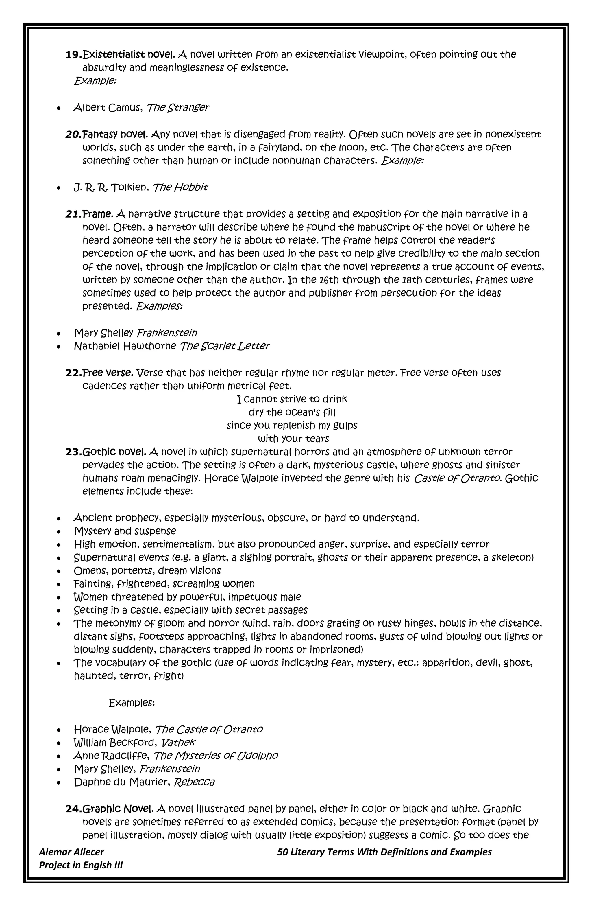 50 literary terms with definition and example1 | DOCX