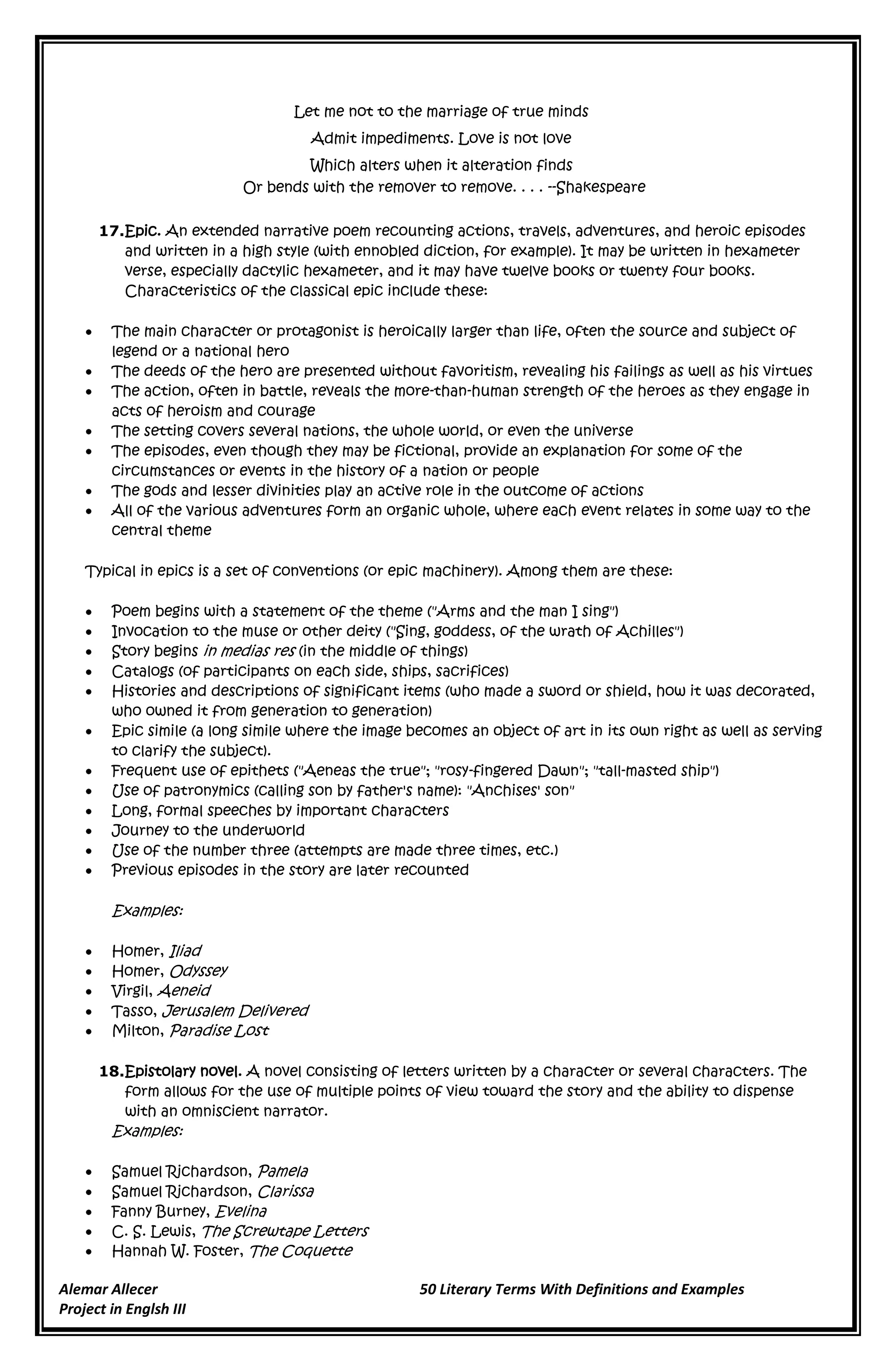 50 literary terms with definition and example1 | DOCX