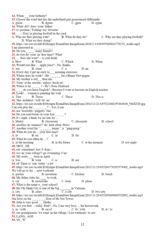 50 ĐỀ LUYỆN THI IOE LỚP 5 - NĂM HỌC 2022-2023 (CÓ LINK HÌNH, FILE AUDIO VÀ ĐÁP ÁN) (BỘ CHUẨN).pdf