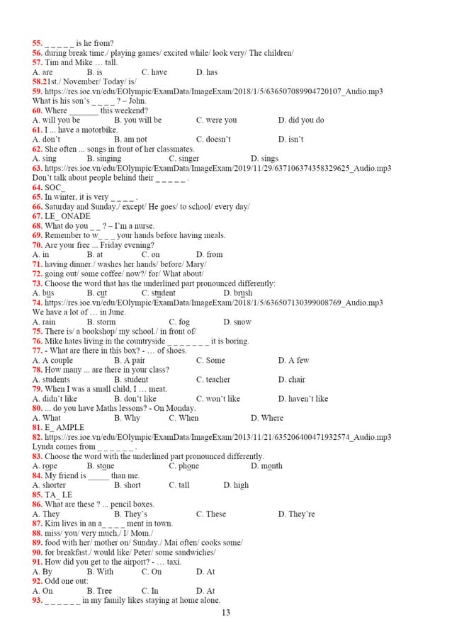 50 ĐỀ LUYỆN THI IOE LỚP 5 - NĂM HỌC 2022-2023 (CÓ LINK HÌNH, FILE AUDIO VÀ ĐÁP ÁN) (BỘ CHUẨN).pdf