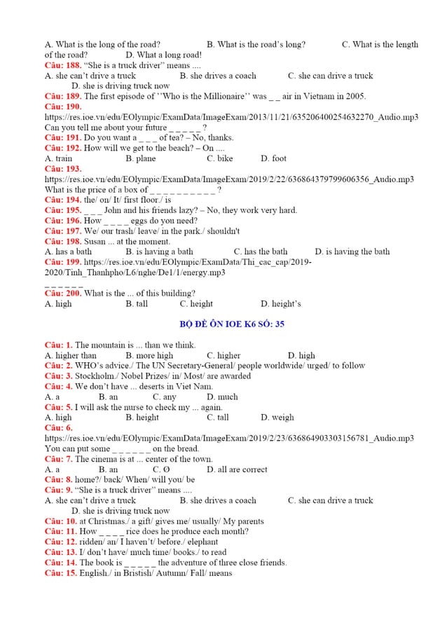 50 ĐỀ LUYỆN THI IOE LỚP 6 - NĂM HỌC 2022-2023 (CÓ LINK HÌNH, FILE AUDIO VÀ ĐÁP ÁN) (BỘ CHUẨN).pdf