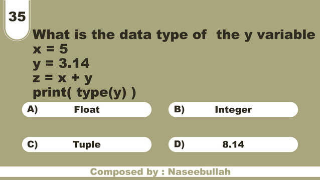 50 MCQS of python (datatypes & Operaors).pptx