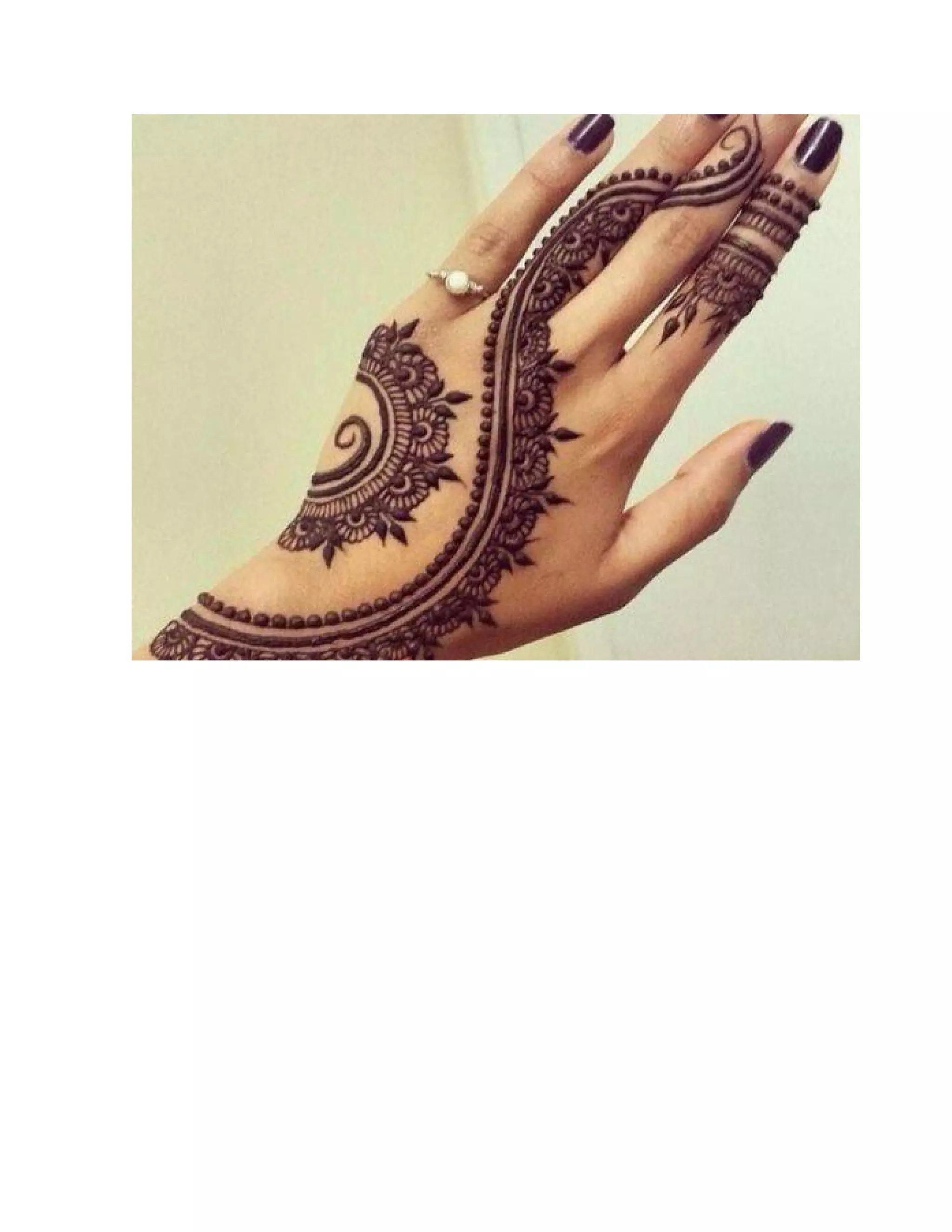 50+ mind blowingly simple mehandi designs (1) | PDF