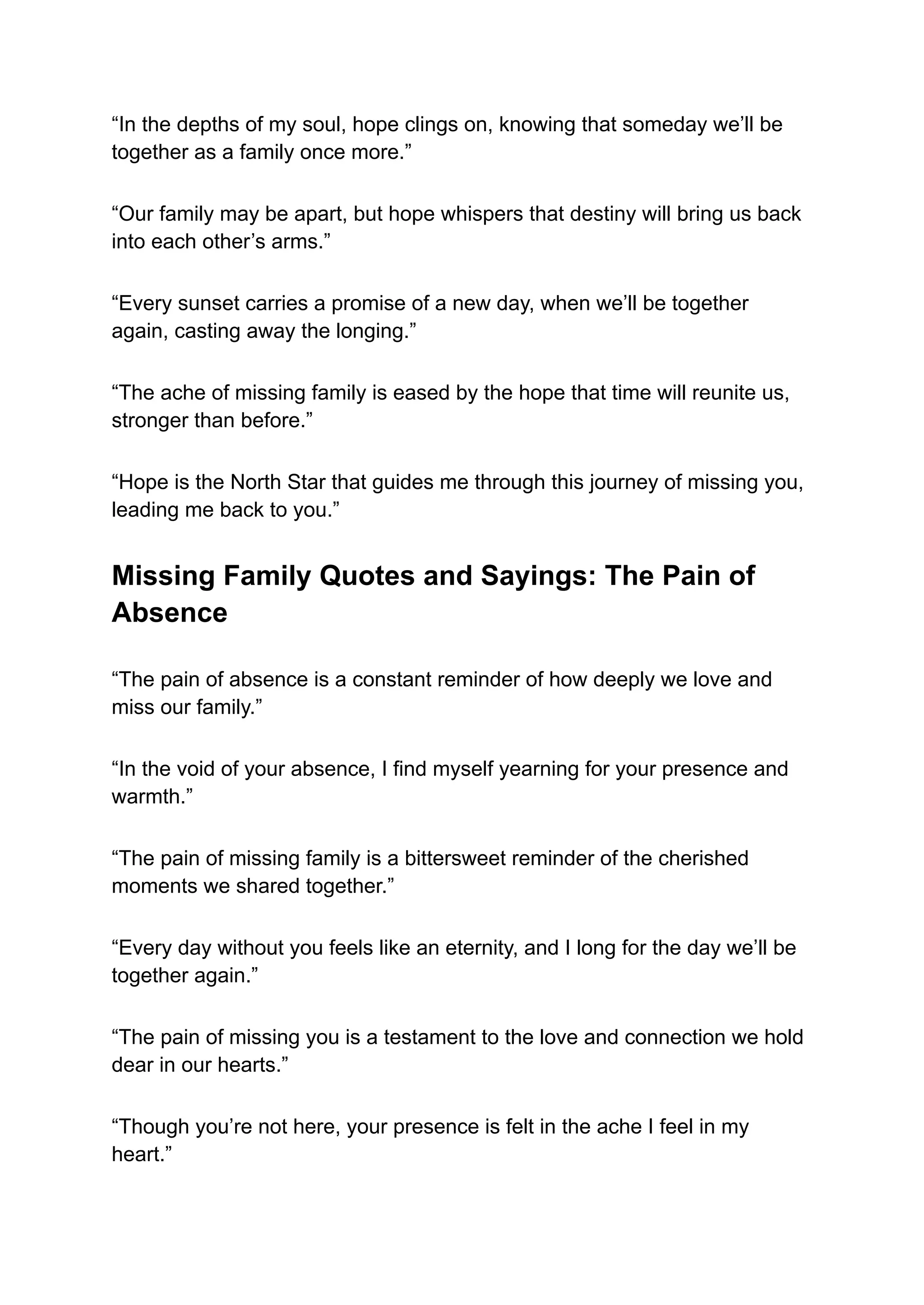 50 Missing Family Quotes and Sayings.pdf | Bereavement | Family and ...