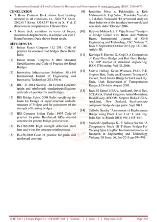 Modeling and Analysis of T Beam Deck Type and T Beam Pre stressed Deck ...