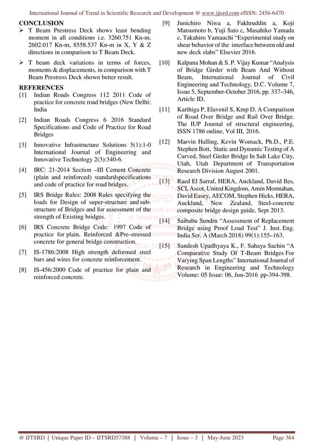 Modeling and Analysis of T Beam Deck Type and T Beam Pre stressed Deck ...