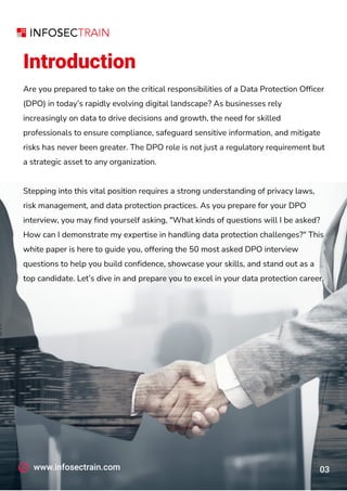 50 Most Asked Interview Questions for DPO | PDF