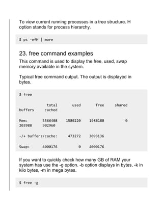 50 most frequently used unix | PDF