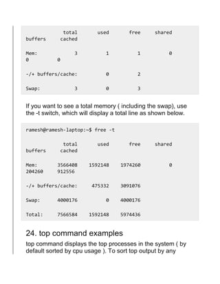 50 most frequently used unix | PDF