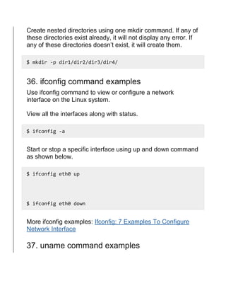 50 most frequently used unix | PDF
