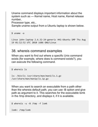 50 most frequently used unix | PDF