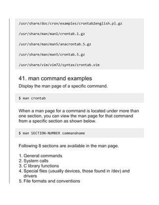 50 most frequently used unix | PDF