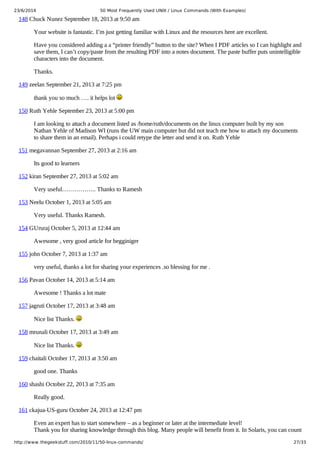 50 most frequently used unix linux commands (with examples) | PDF | Operating Systems | Computer ...
