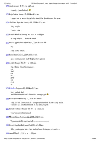 50 most frequently used unix linux commands (with examples) | PDF