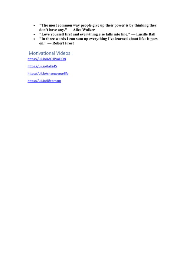 50 MOTIVATIONAL QUOTES | DOCX