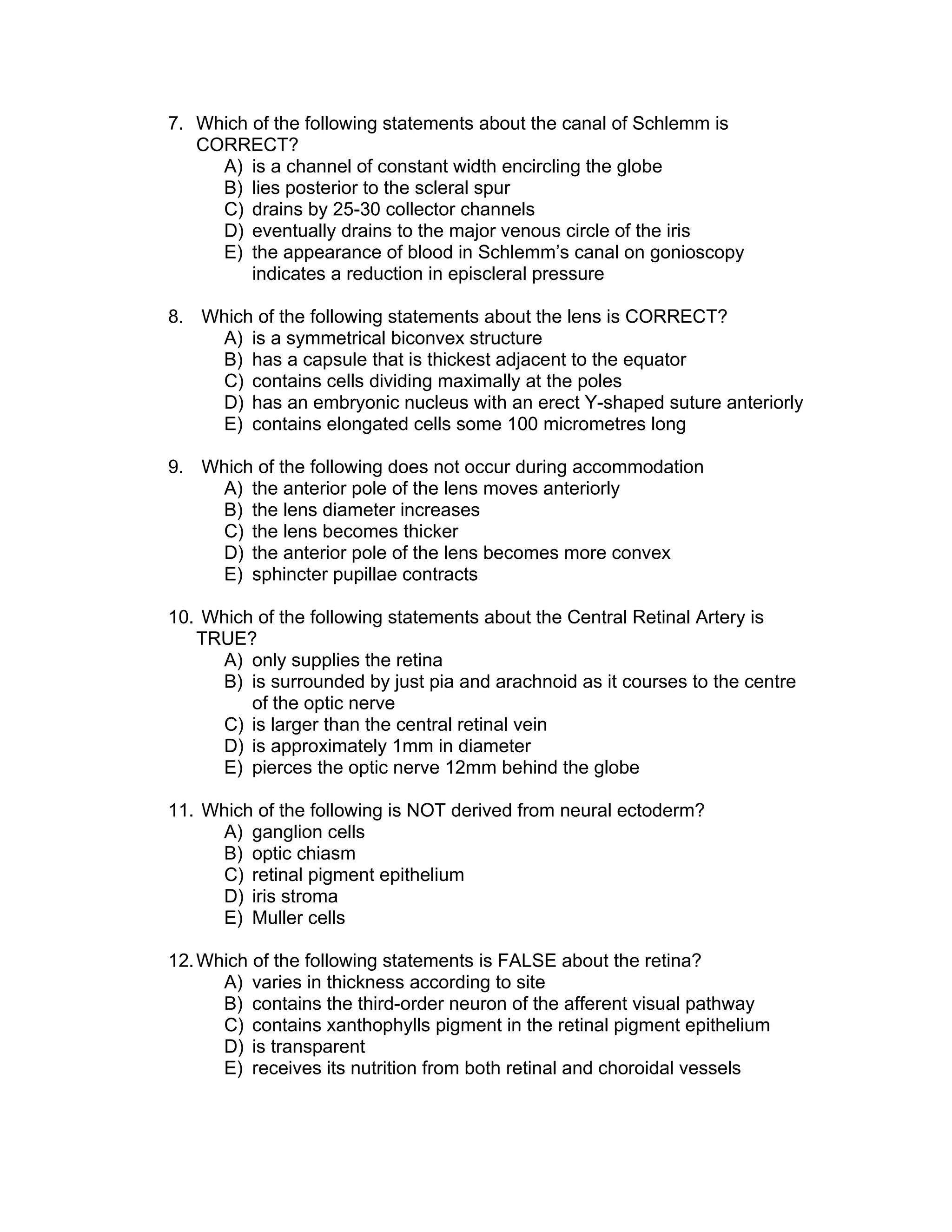 50 Multiple Choice Questions (MCQS) - Fundamentals and Principles of ophthalmology +KEY 2006.doc