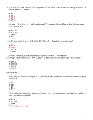 50 Multiple Choice Questions (MCQS) - Optics and reraction.doc