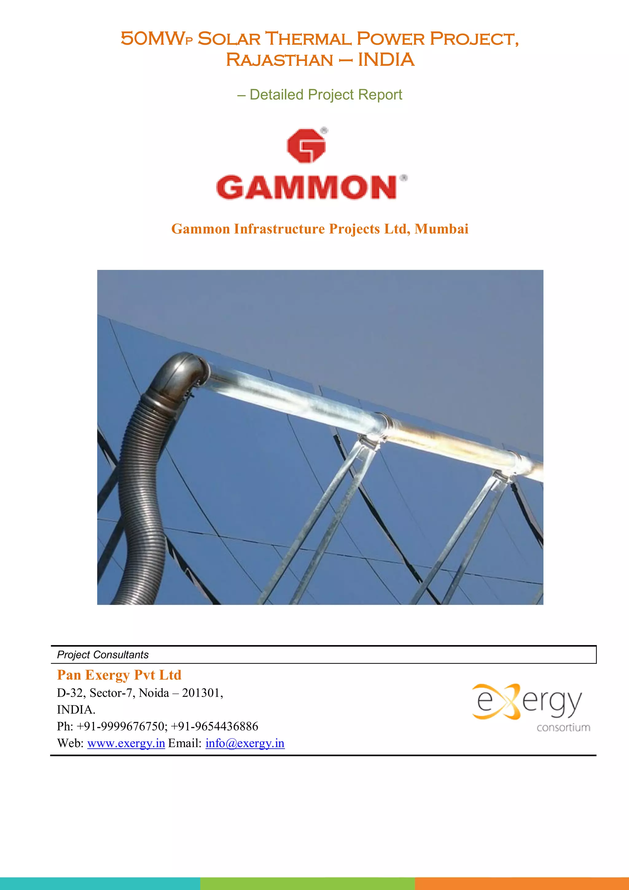 50 MW solar-thermal-dpr | PDF