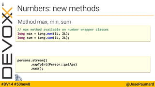 50 new things you can do with java 8 | PPT
