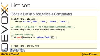 50 new things you can do with java 8 | PPT