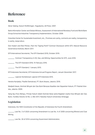 Legal Framework of Contract Disclosure of Oil and Gas, Mineral and Coal ...