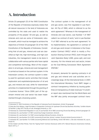 Legal Framework of Contract Disclosure of Oil and Gas, Mineral and Coal Sector in Indonesia | PDF