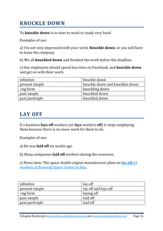 50 phrasal verbs for work and business | PDF