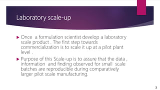 Pilot-plant Scale-up Consideration Of Solids by monalisha nayak | PPTX