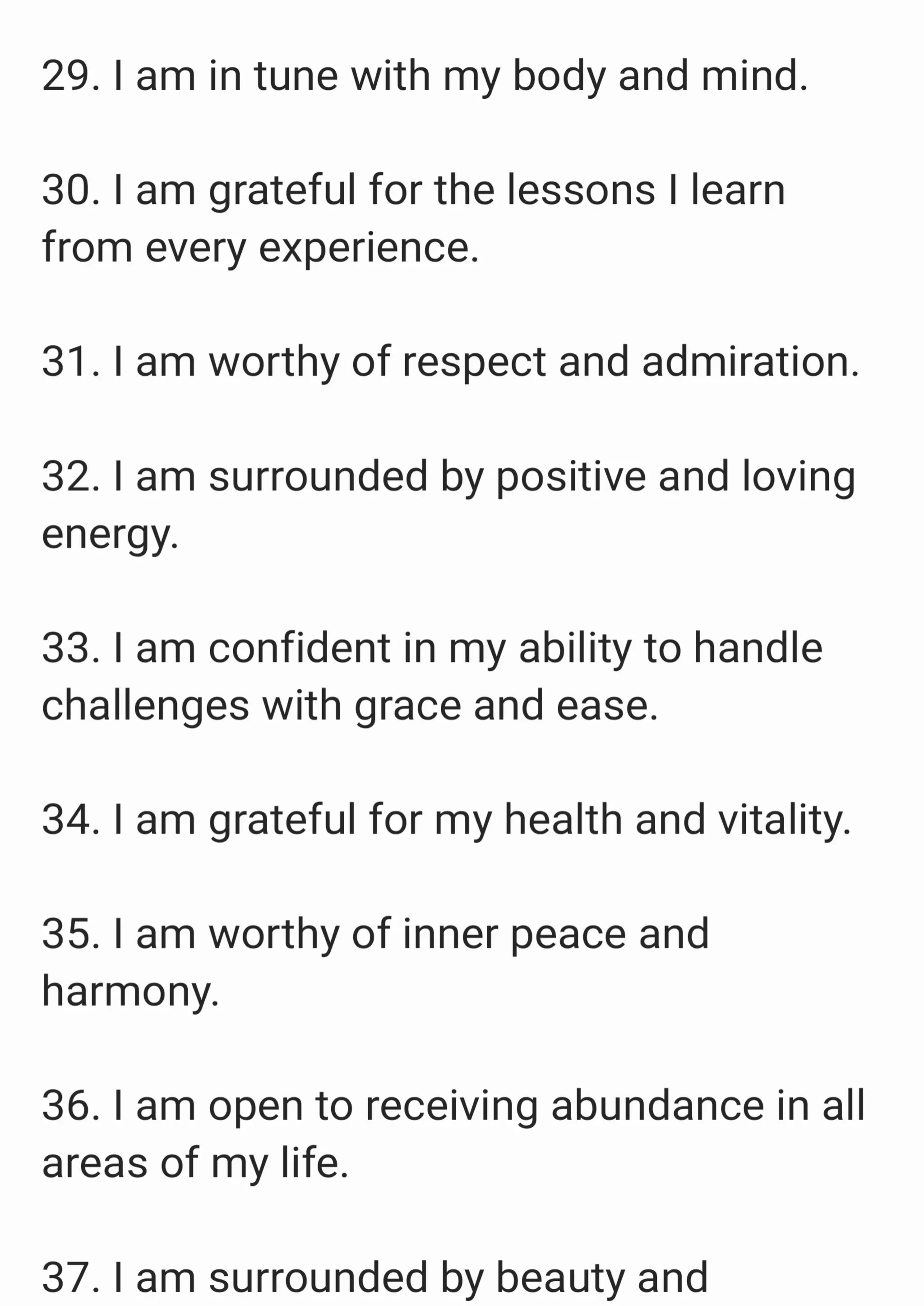 50 Positive Affirmations For You | PDF