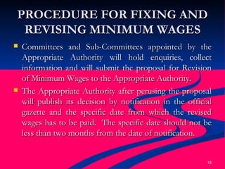 50 Ppt On The Minimum Wages Act 1948 | PPT