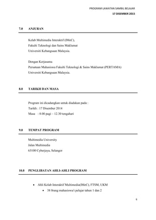 paperwork lawatan IMEC | PDF