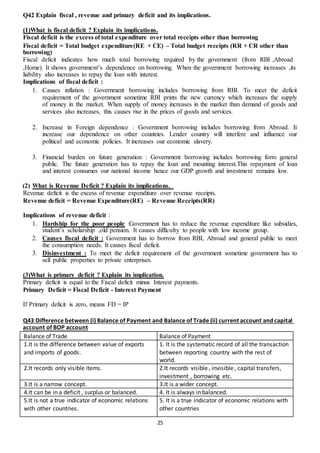 50 questions xii economics | DOC