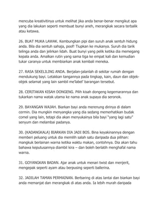 50 rangsangan mudah menjadikan anak bijak | DOCX