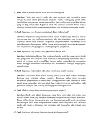 50 Soal dari Buku(Pengantar Ilmu Hukum Adat Indonesia edisi revisi ...