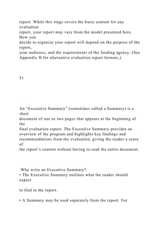 50 Stage 3 Writing an Evaluation Report Table .docx